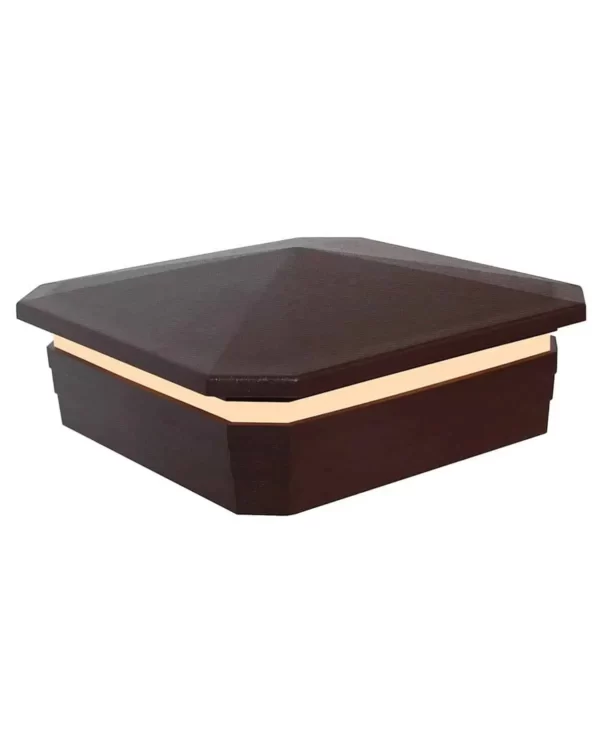 Tru-Scapes® 5″ Composite LED Deck Post Cap Light - www.tru-post.com